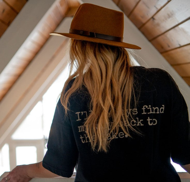 Heritage Collection - The Weekender Boxy Tee - Black – Canoe and Lake