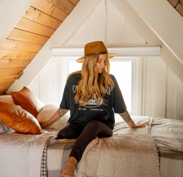 Heritage Collection - The Weekender Boxy Tee - Black – Canoe and Lake